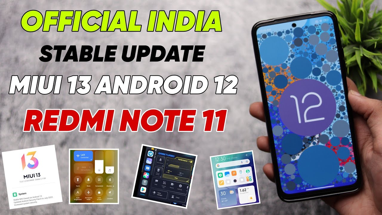 Finally 😯 Redmi Note 11 Android 12 Miui 13 India Update Here - MIUI 13 ...