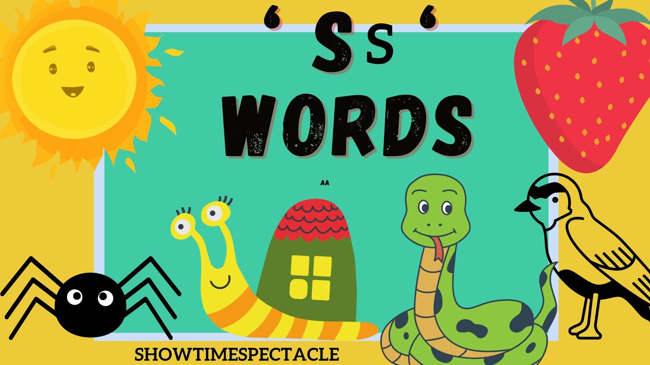 Words with Letter Ss | Ss Words #phonics_song ⁠@ToddlerFunLearning ...