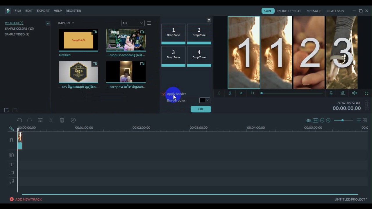 How To Split Screen Video With Filmora New 2017 - YouTube