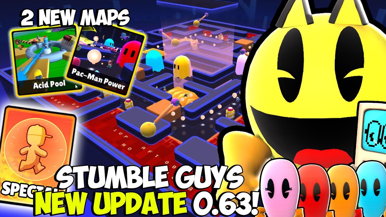 NEW UPDATE 0.63 CLOSED BETA! COLLAB PACMAN, EMOTE SPECIAL SHIELD & 32 ...