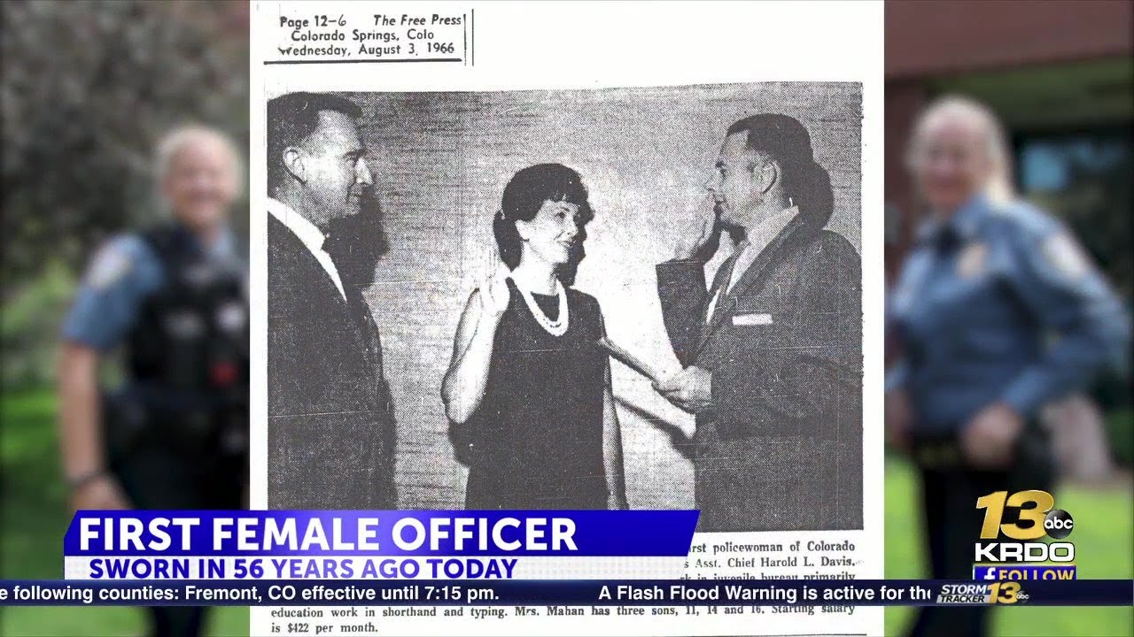 First female Colorado Springs police patrol officer sworn in 56 years ...