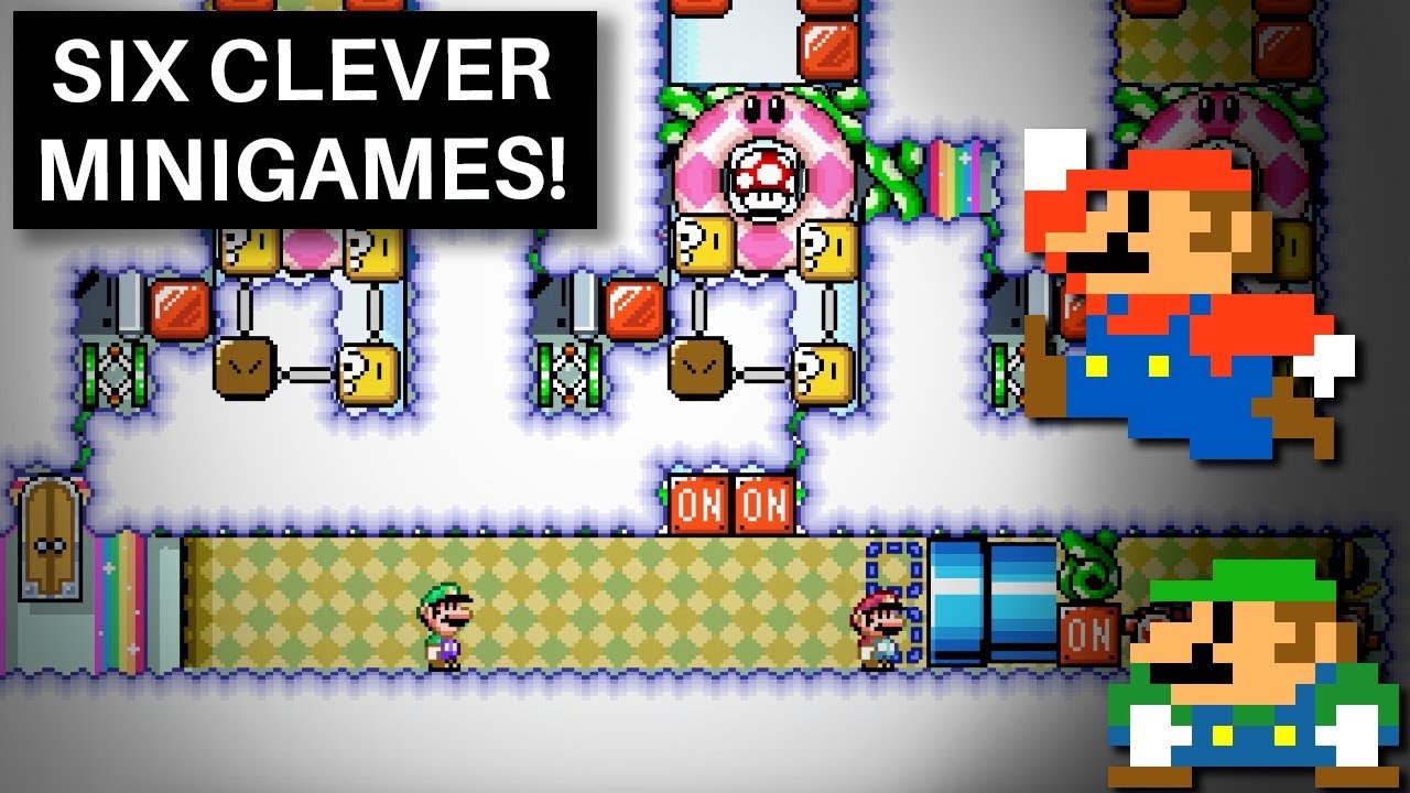 Six Clever Minigames in Super Mario Maker 2 - YouTube
