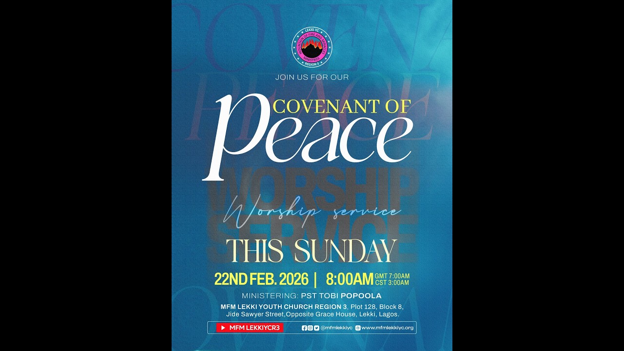 Sunday Worship Service (COVENANT OF PEACE) with Pastor Tobi Popoola ...