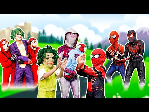PRO 5 SPIDER-MAN Team | Hey KID SPIDER MAN & KID JOKER Amazing Adventure (Action in Real Life)