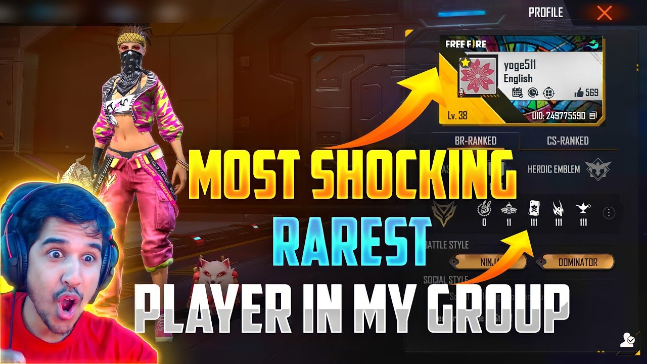most rare id in free fire 😱 free fire most rare id in my group #short ...