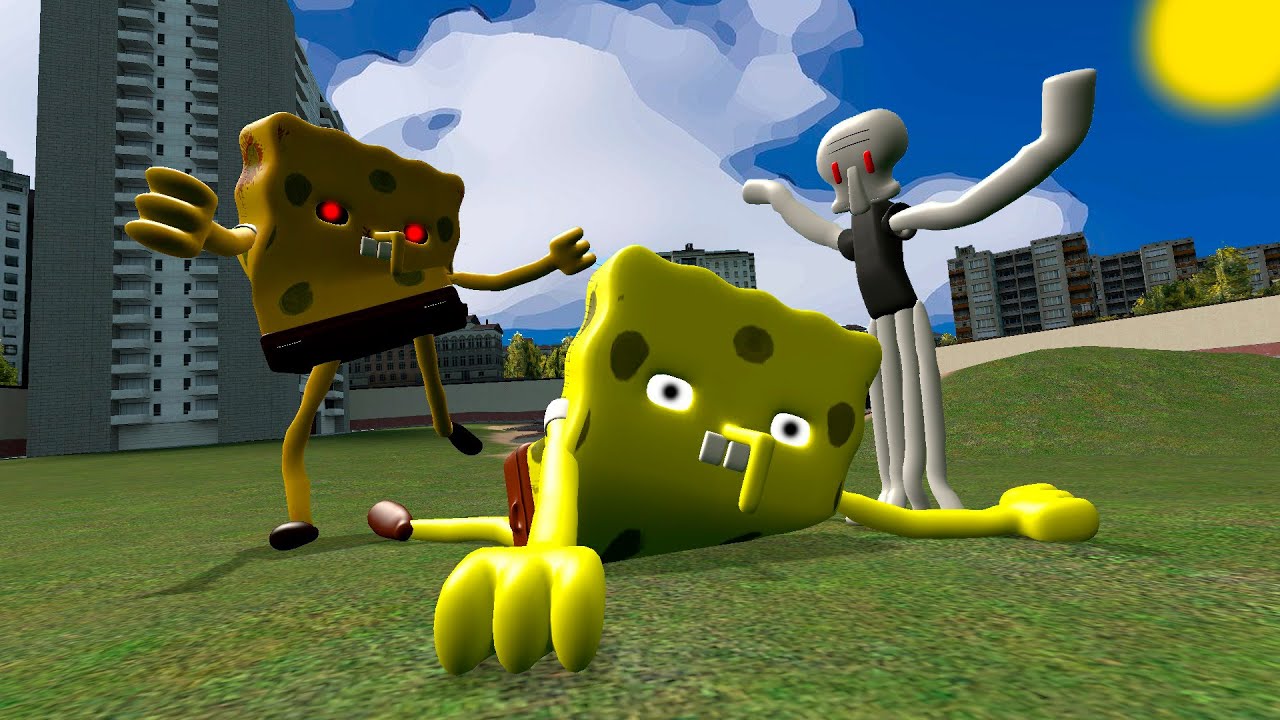 NEW CURSED SPONGEBOB VS SPONGEBOB 3D SANIC CLONES MEMES in Garry`s mod ...