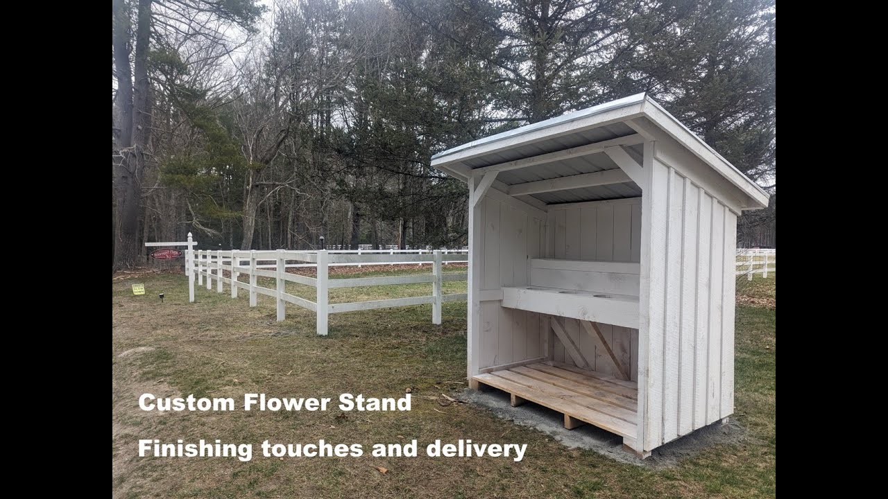 Building & Delivering a Roadside Farm Stand! Small Flower Farm 🌷🌻 - YouTube
