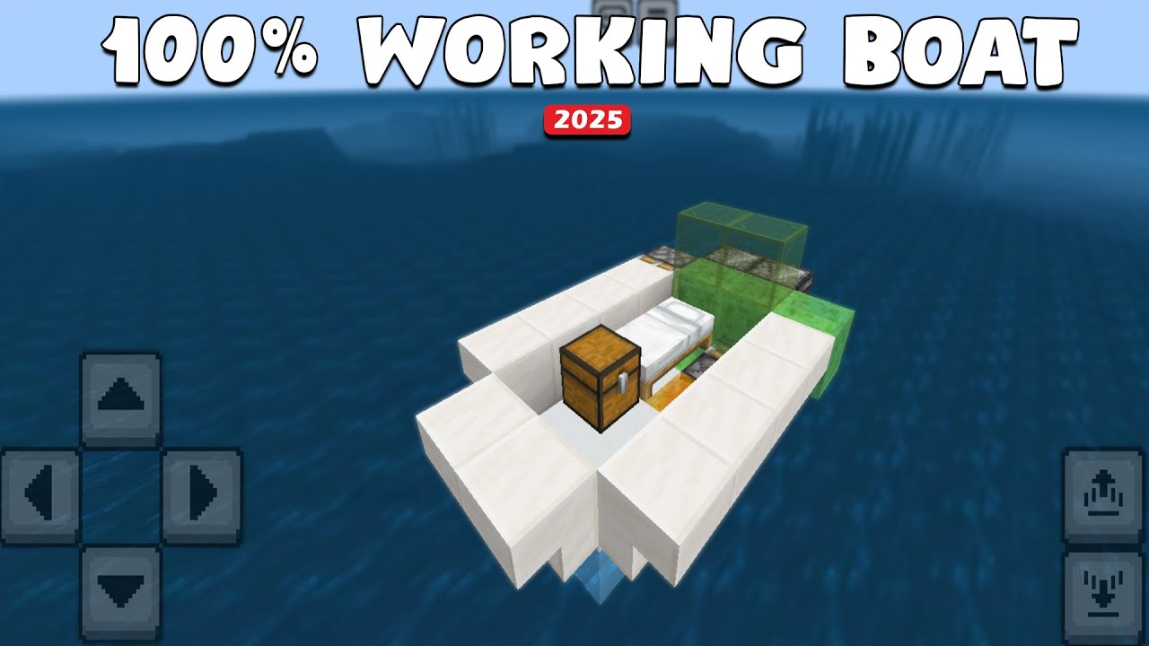 How to Build MOVING SHIP in Minecraft Pocket Edition & Bedrock - YouTube