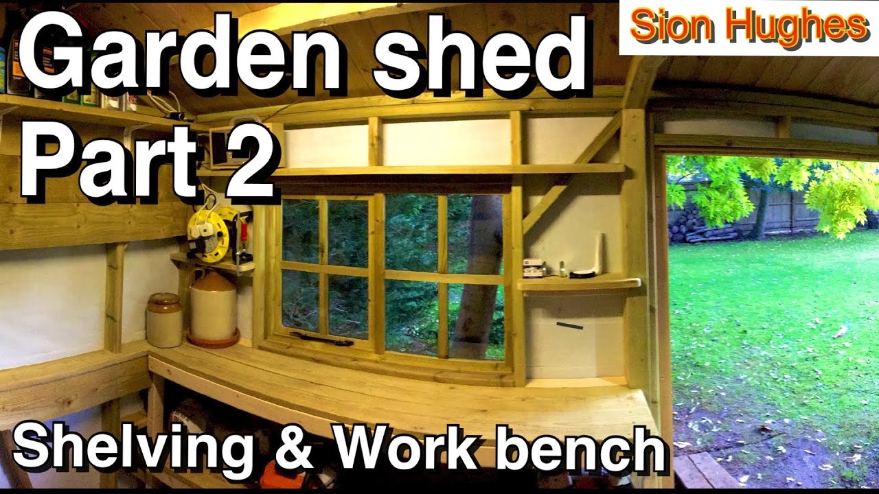How to fit out your Garden shed part two - YouTube
