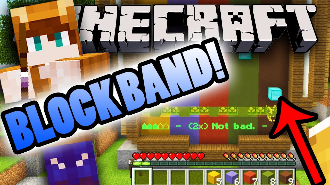 🎶 ROCK BAND IN MINECRAFT!! 🎶 | Minecraft Block Band (Cubecraft) New ...