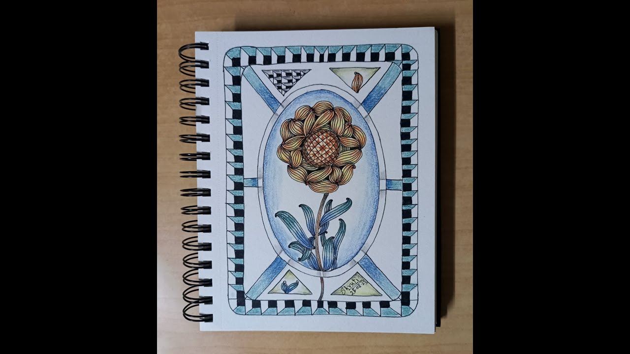 Zentangle Project pack 21 Challenge 3 Tangle Ravel and Cubine. - YouTube