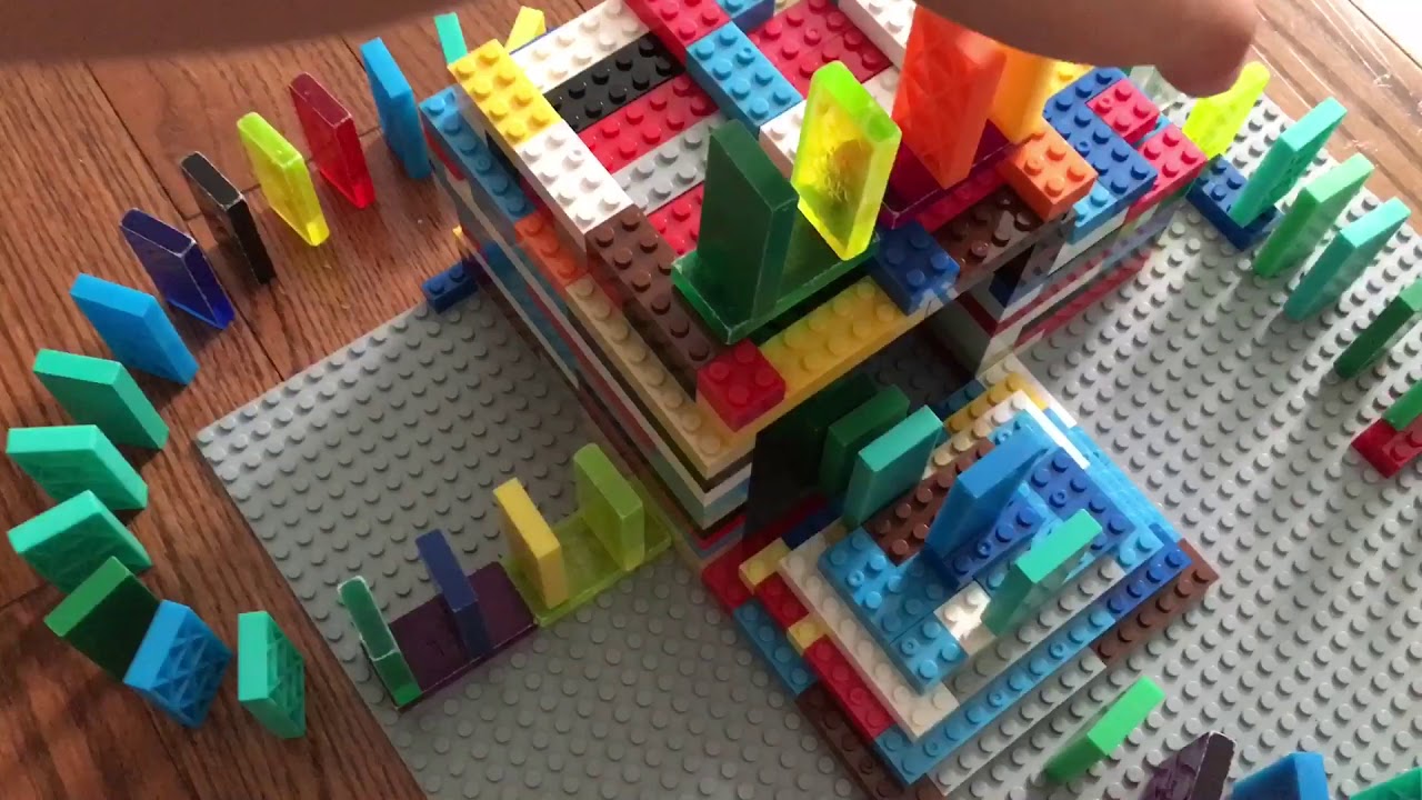 Lego build+ Domino build - YouTube