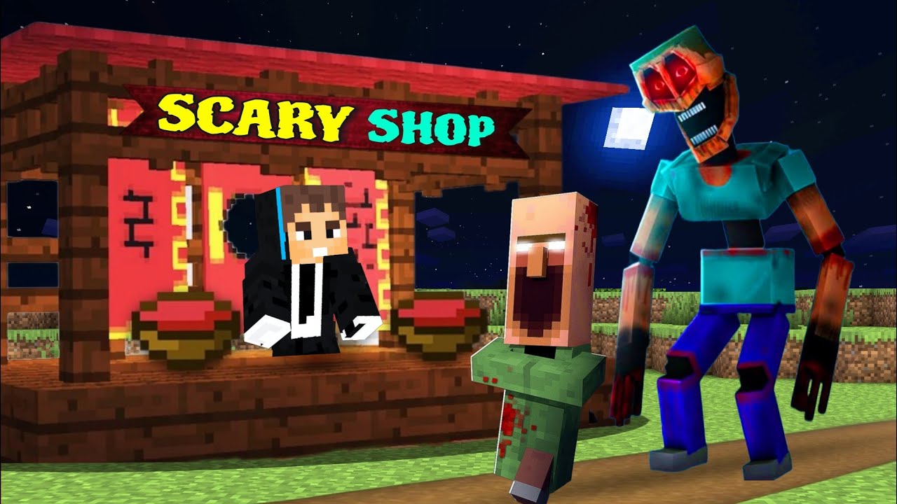 I Created A Terrifying Shop In Minecraft! - YouTube