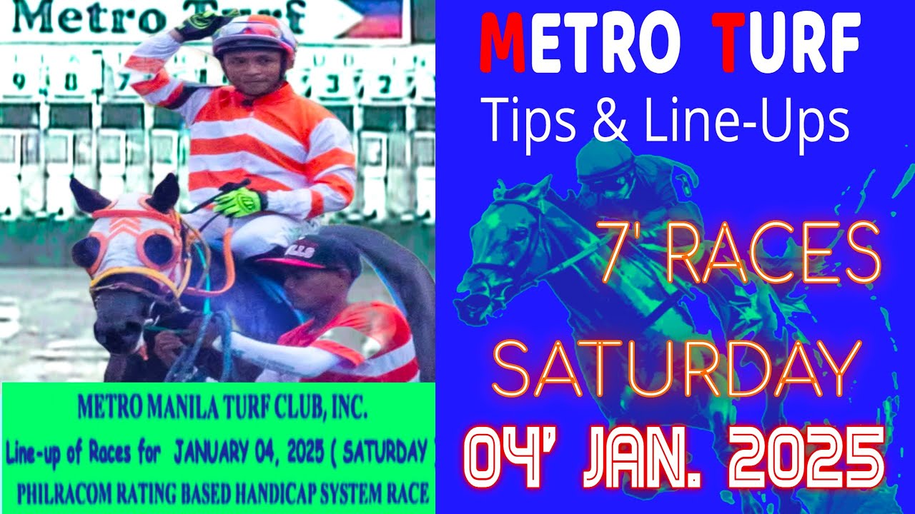MMTCI LIVE RACING TIPS FOR SATURDAY | JAN. 4, 2025 | 3:00 PM START TIME ...