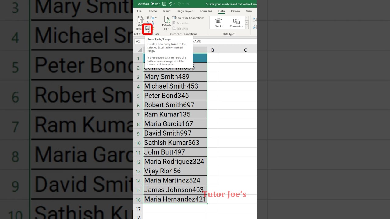 Splitting Numbers And Text In Excel Data Extraction Tutor Joes YouTube Splitting Numbers And Text In Excel Data Extraction Tutor Joes YouTube
