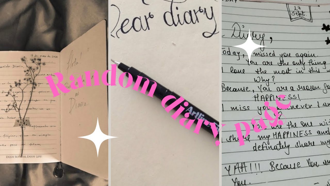 Reading random pages from my diary - YouTube