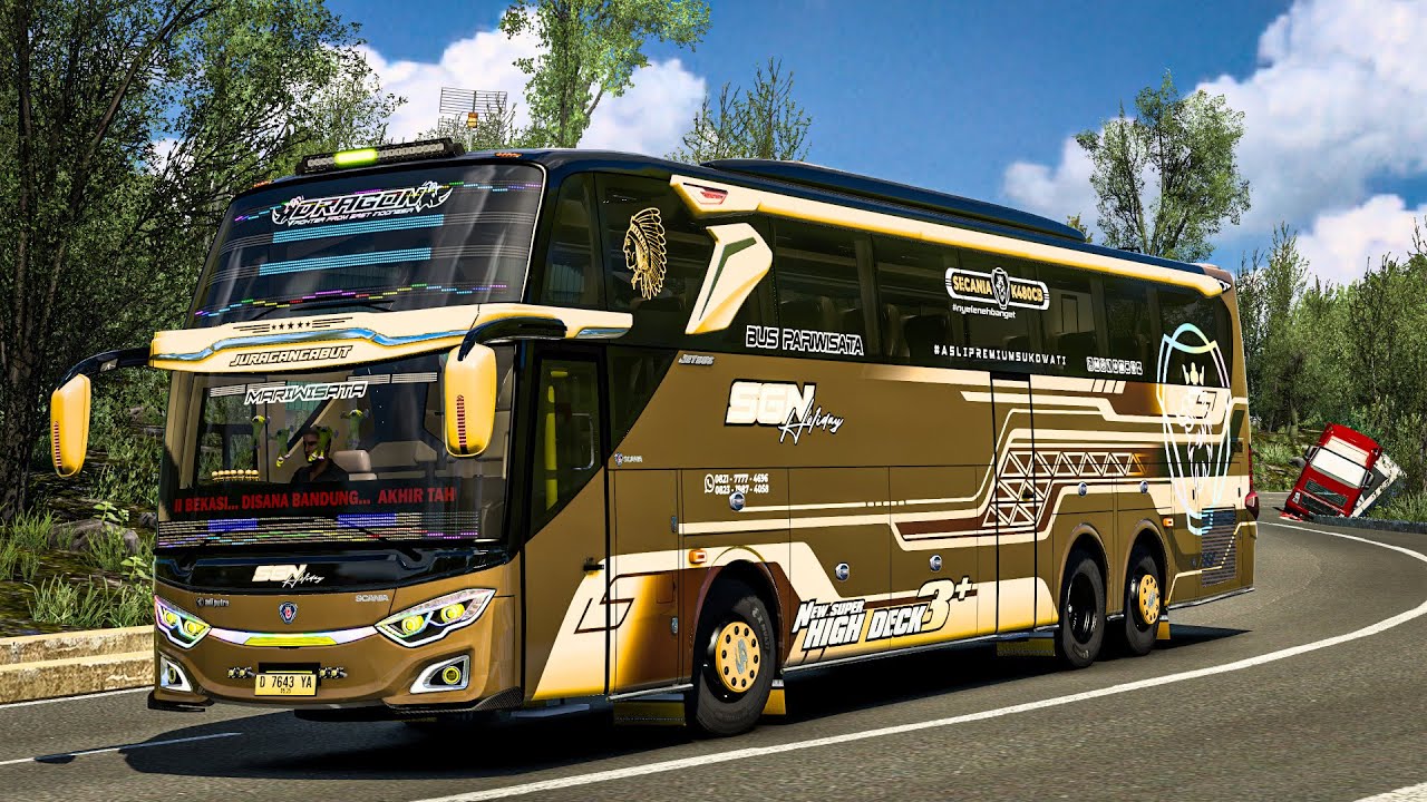 Begini Sensasi Bawa Bus SGN Holiday "Dragon" di Map Sundanese‼️| ETS 2 ...