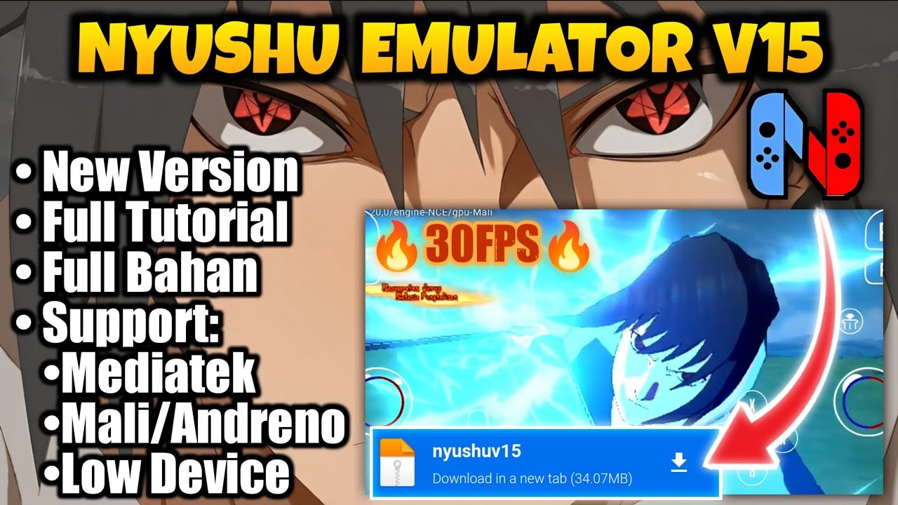 🔴 BARU NYUSHU V15 | Cara Pasang & Main Naruto Strom Connection di Android | Nyushu Emulator ...