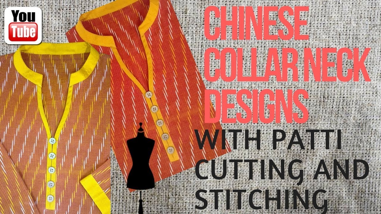 How To Make Dress Collar Round Neck ️ Neck Design Cutting And Stitching ...