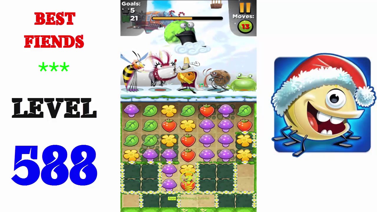 Best Fiends Level 588 - Walkthrough - YouTube