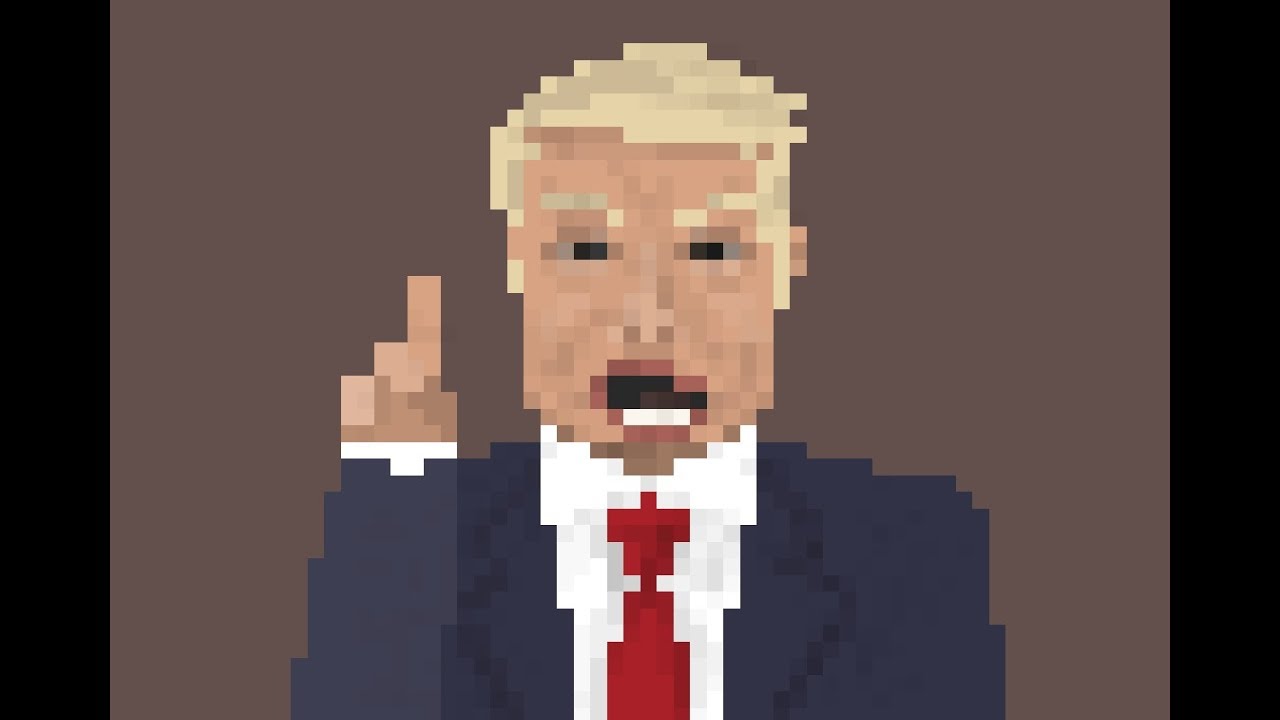 Pixel Art | Trump | Time Lapse - YouTube