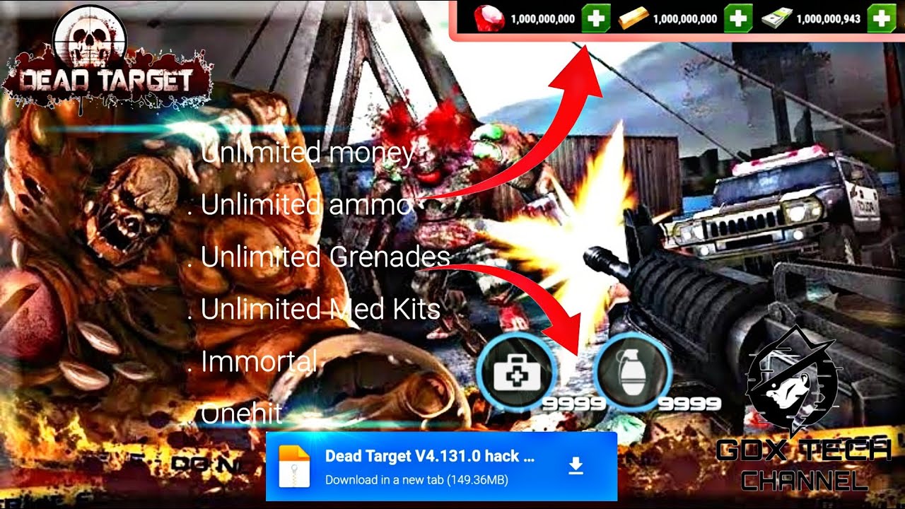 Dead Target mod menu v4.132.0 // Unlimited money(free download) //100% ...