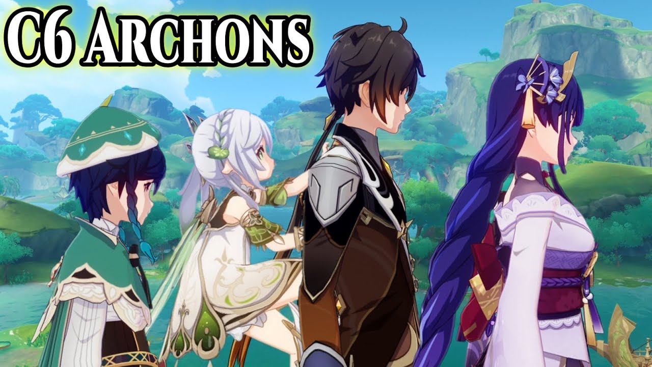 完凸神パ！七神の力を刮目せよ！【Genshin Impact 原神】C6 Archons Party! That's the power of Archon! - YouTube