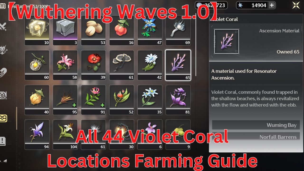 Ascension Materials All 44 Violet Coral Locations Farming Guide ...