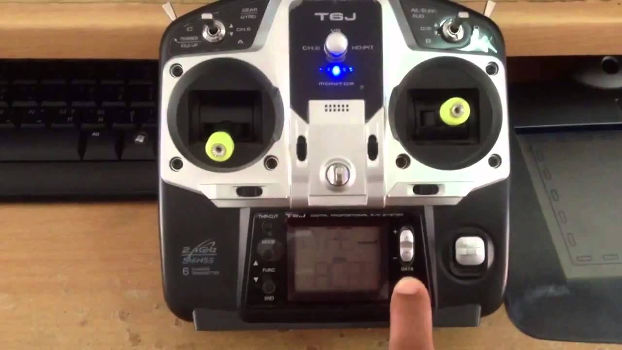 การใช้งาน Futaba T6J เบื้องต้น - YouTube