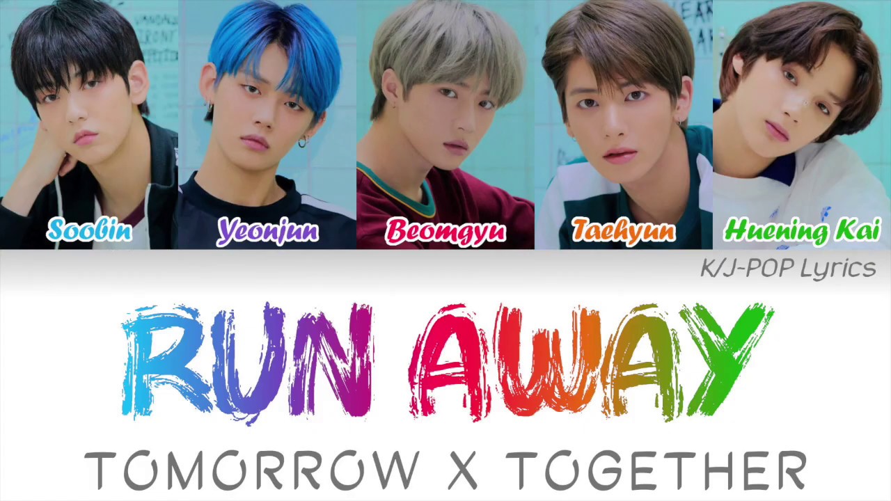 TXT (투모로우바이투게더) - Run Away (9와 4분의 3 승강장에서 너를 기다려) Colour Coded Lyrics ...