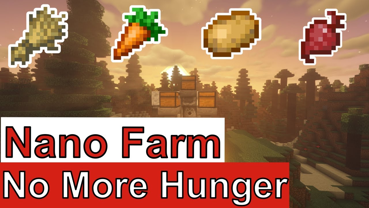 How To Build Nano Farm In Minecraft - YouTube