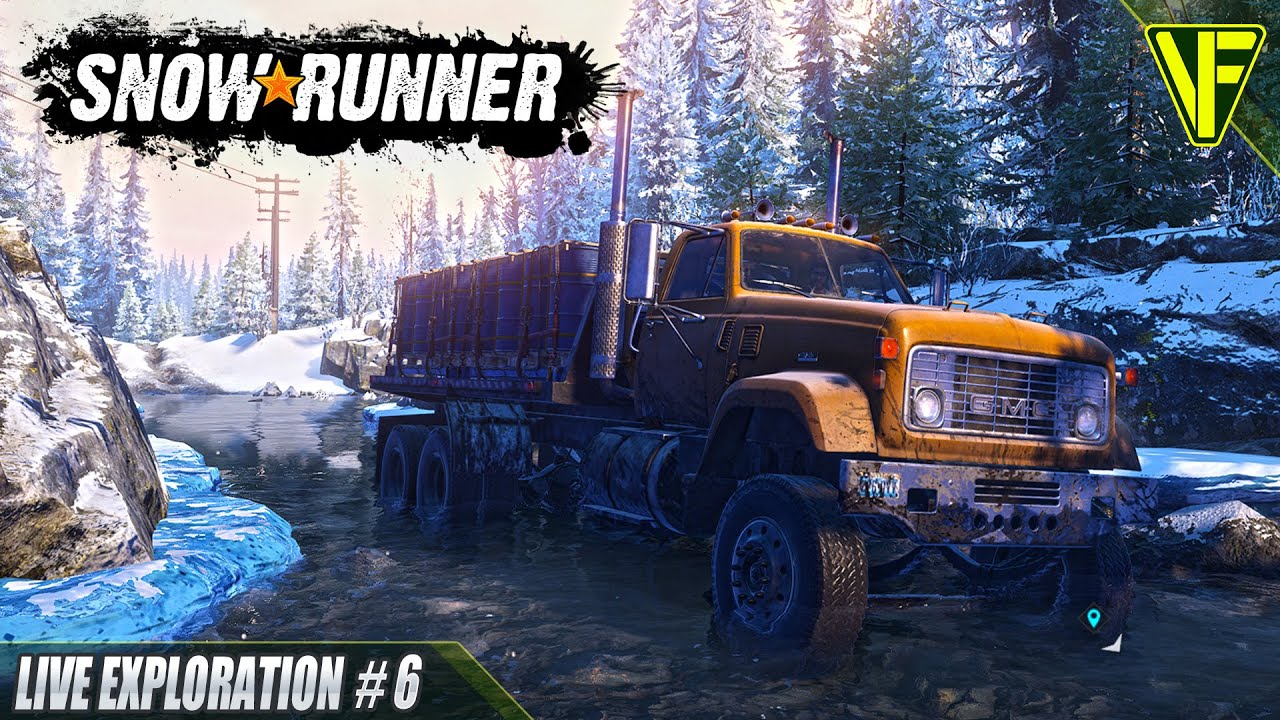 Finally Some Snow! | SnowRunner: Live Exploration #6 - YouTube