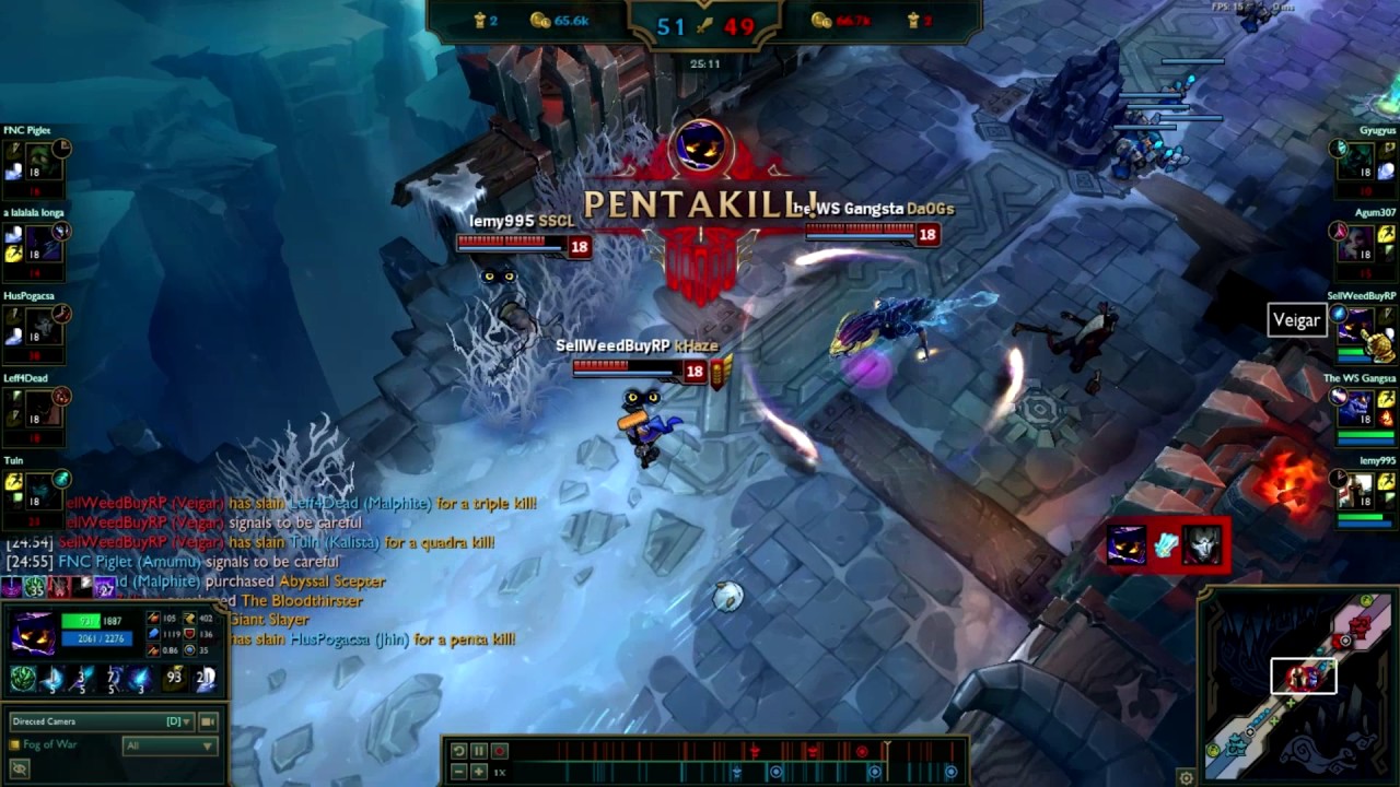 League Of Legends # PENTA KILLS - YouTube