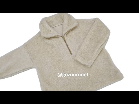 38(M) Beden Pratik Kesim Peluş Sivit Kesimi Ve Dikimi