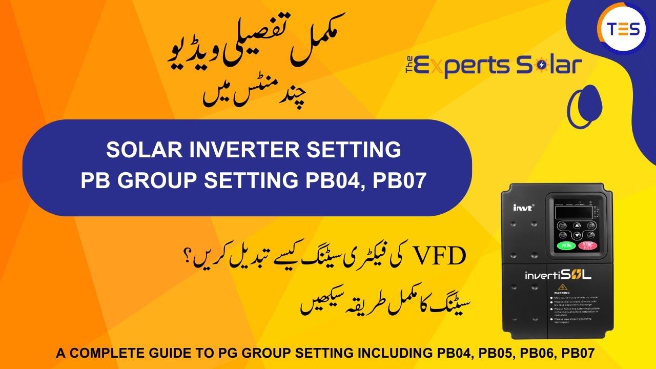 PB Group Settings for Solar Inverters: Master PB04, PB05, PB06, and ...