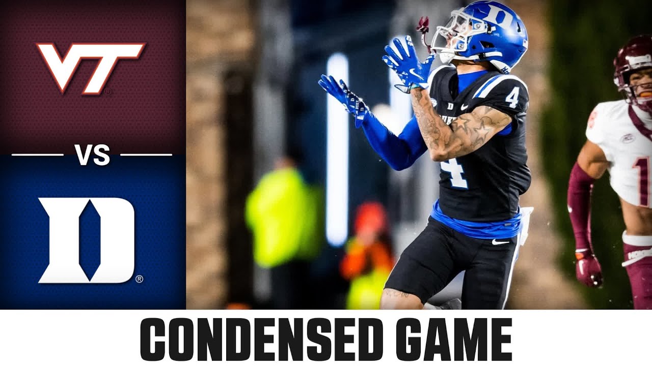 Virginia Tech vs. Duke Condensed Game | 2024 ACC Football - YouTube