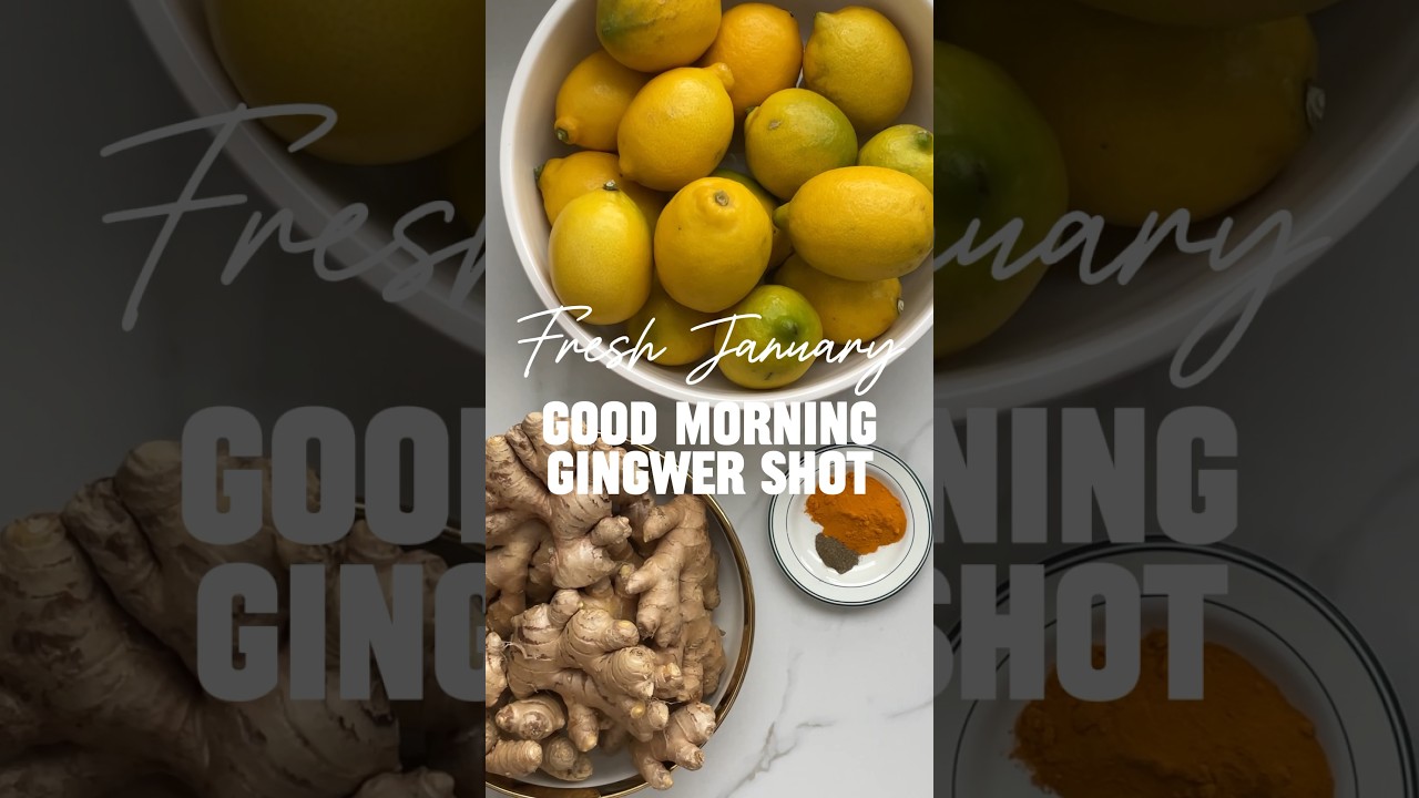 Ginger shot morning routine🫚🍋 Full recipe on thezett.com #FreshJanuary ...
