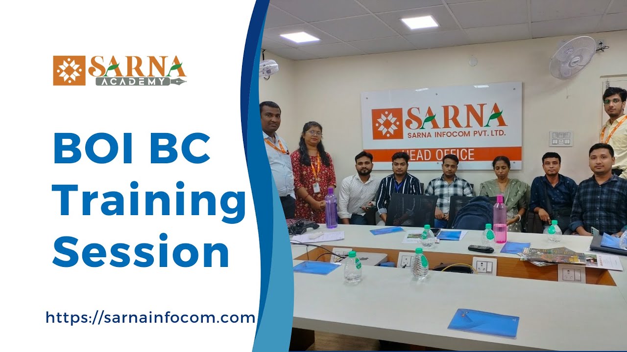 BOI BC Training Session Sarna Academy | Sarna Infocom #sarnaacademy # ...