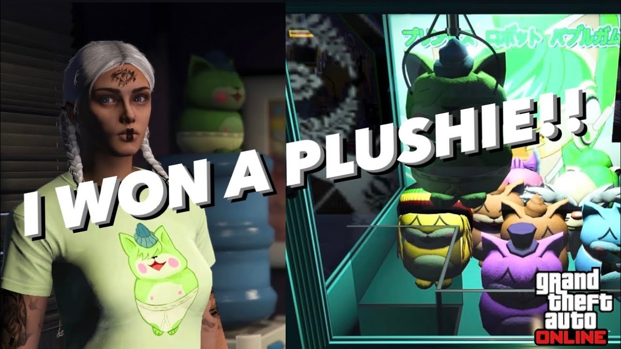 How to win the green muffy plushie - Kitty Claw arcade game - GTA ...