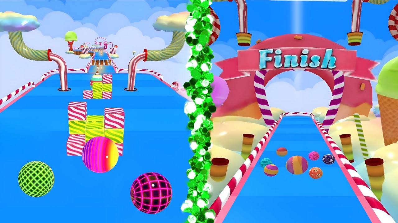 Candy ball run gamplay unique going ball speed run gameplay ⚽ goingball ...