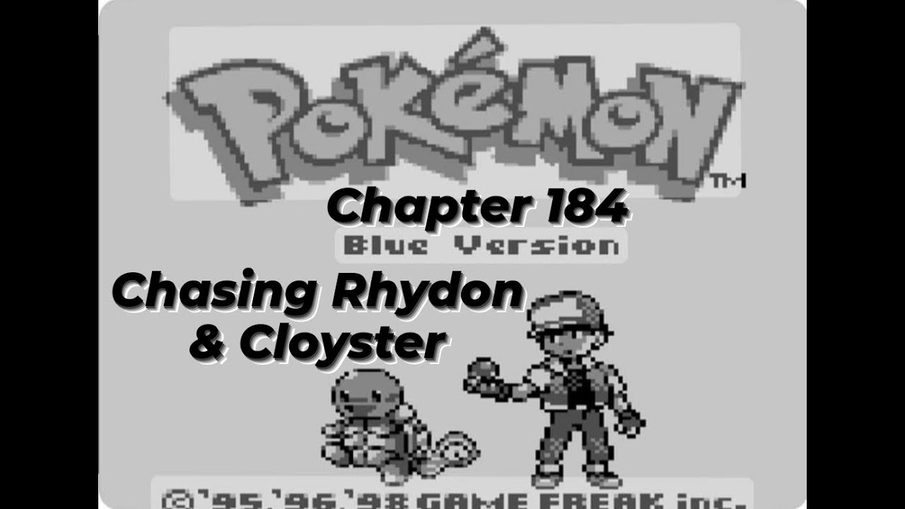 Pokemon Blue: Chasing Rhydon & Cloyster - YouTube