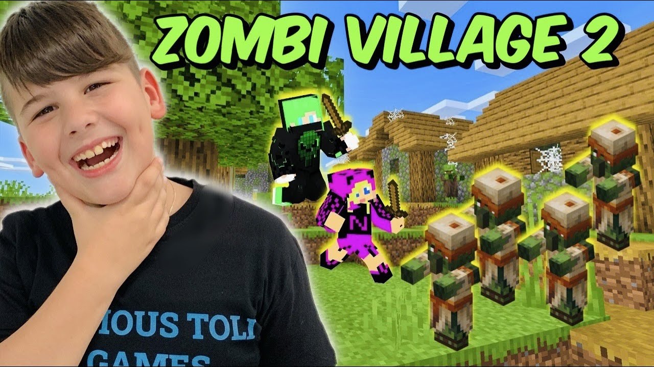 ΦΤΙΑΞΑΜΕ ΔΙΚΟ ΜΑΣ ΣΠΙΤΙ ΣΤΟ ZOMBI VILLAGE ΜΕ ΤΟ NOOBAKI MINECRAFT ...