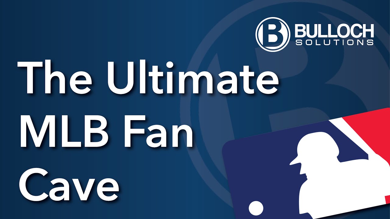 The Ultimate MLB Fan Cave - YouTube