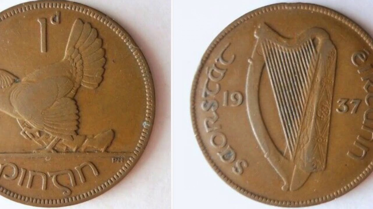 IRELAND 1937 1d One Penny Coin WORTH? - YouTube