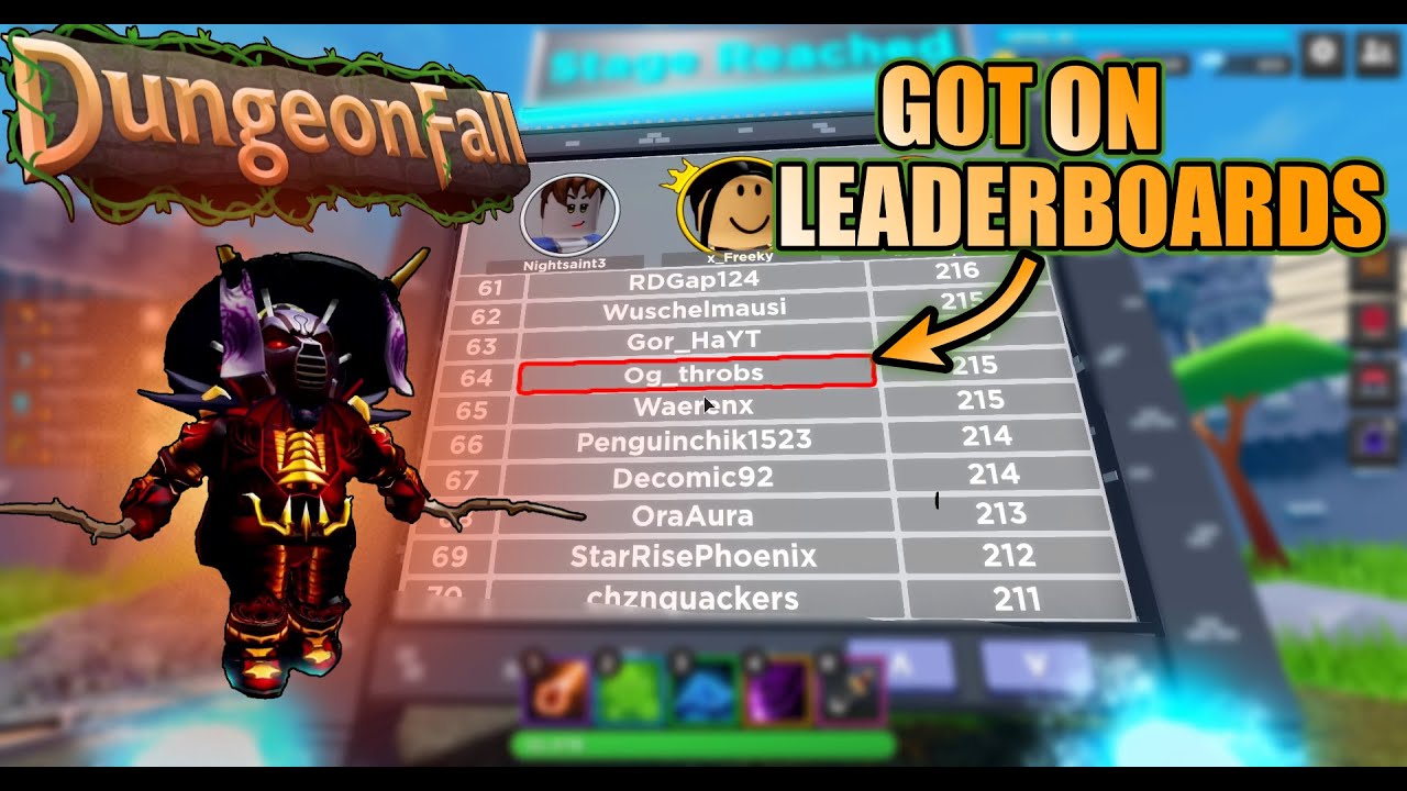 Dungeon Fall-Noob To Pro - YouTube