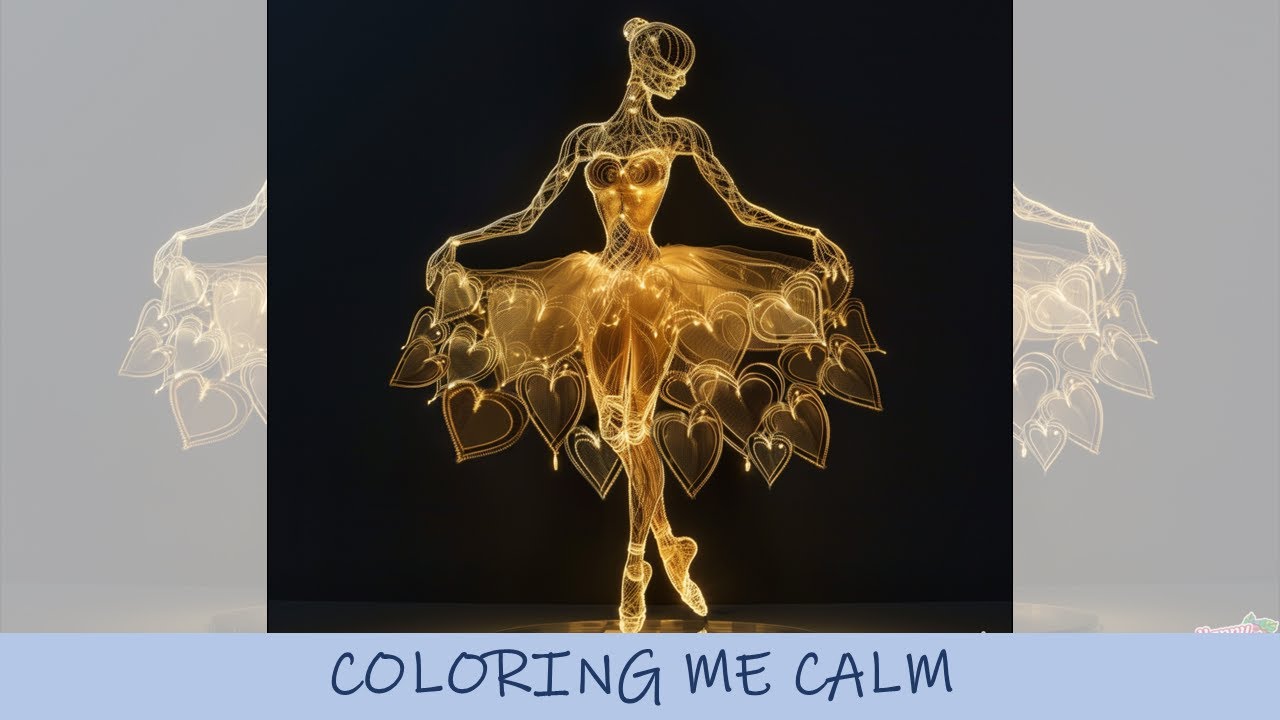 Dancers - Coloring to Calming Music - YouTube