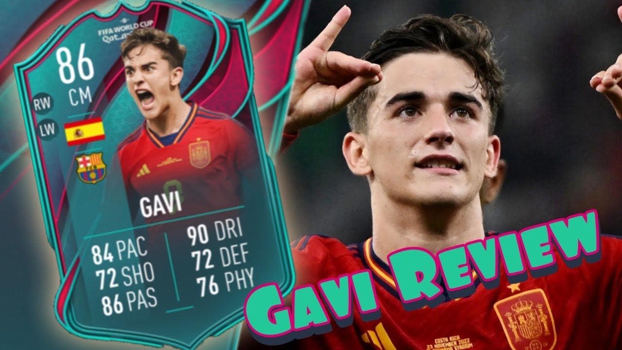 FIFA 23 | GAVI WC TEAM OF THE TOURNAMENT PLAYER REVIEW! | WONDERKID! 💫 ...