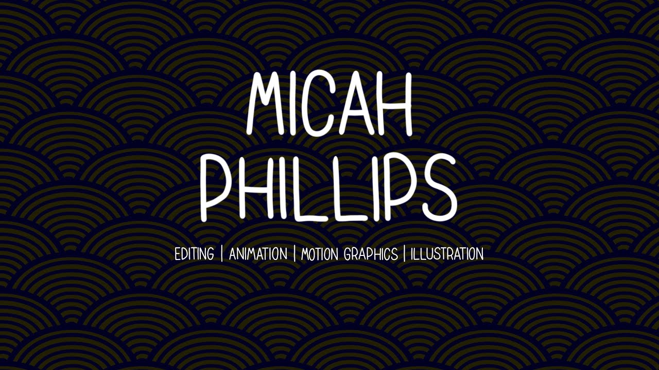 Micah Phillips Editing & Graphics Reel 2024 - YouTube