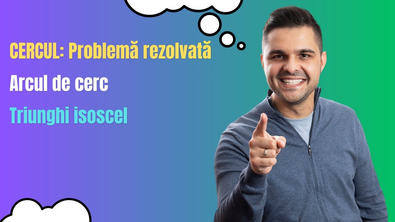 Cercul. Arcul ce cerc. Aflarea unghiurilor unui triunghi isoscel care ...