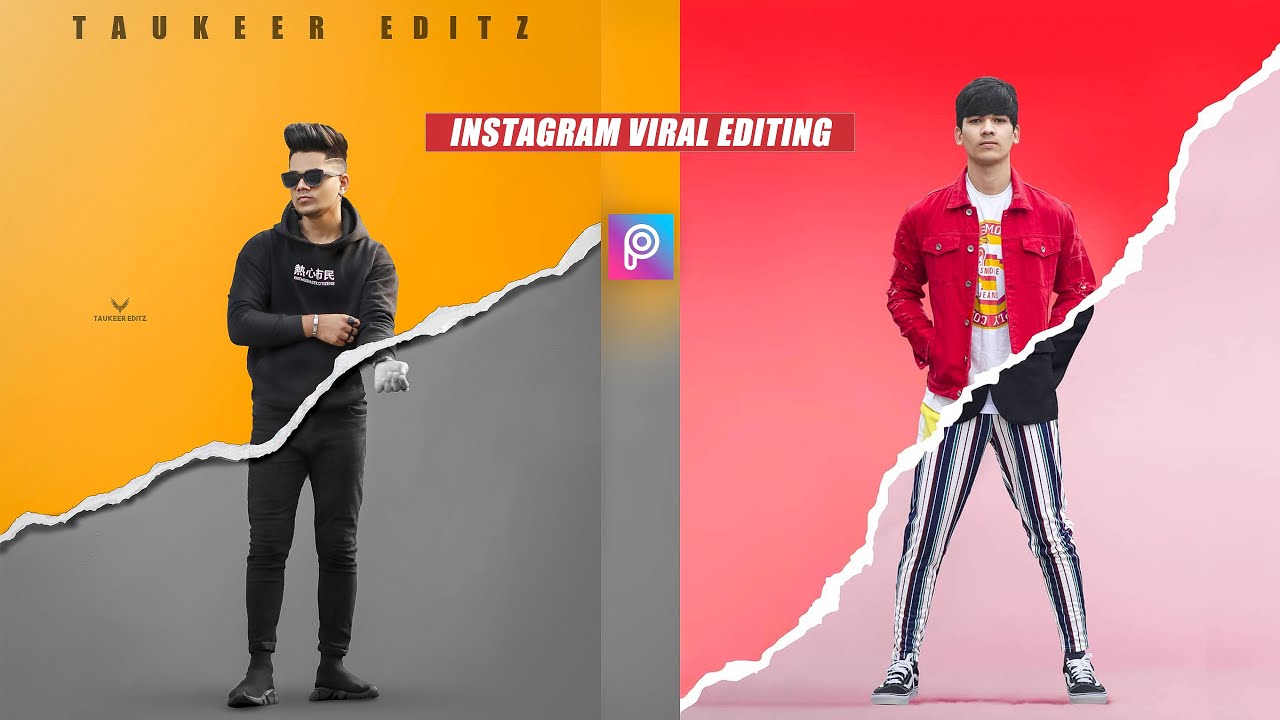PicsArt Creative Instagram Viral photo editing tutorial - Taukeer editz - YouTube